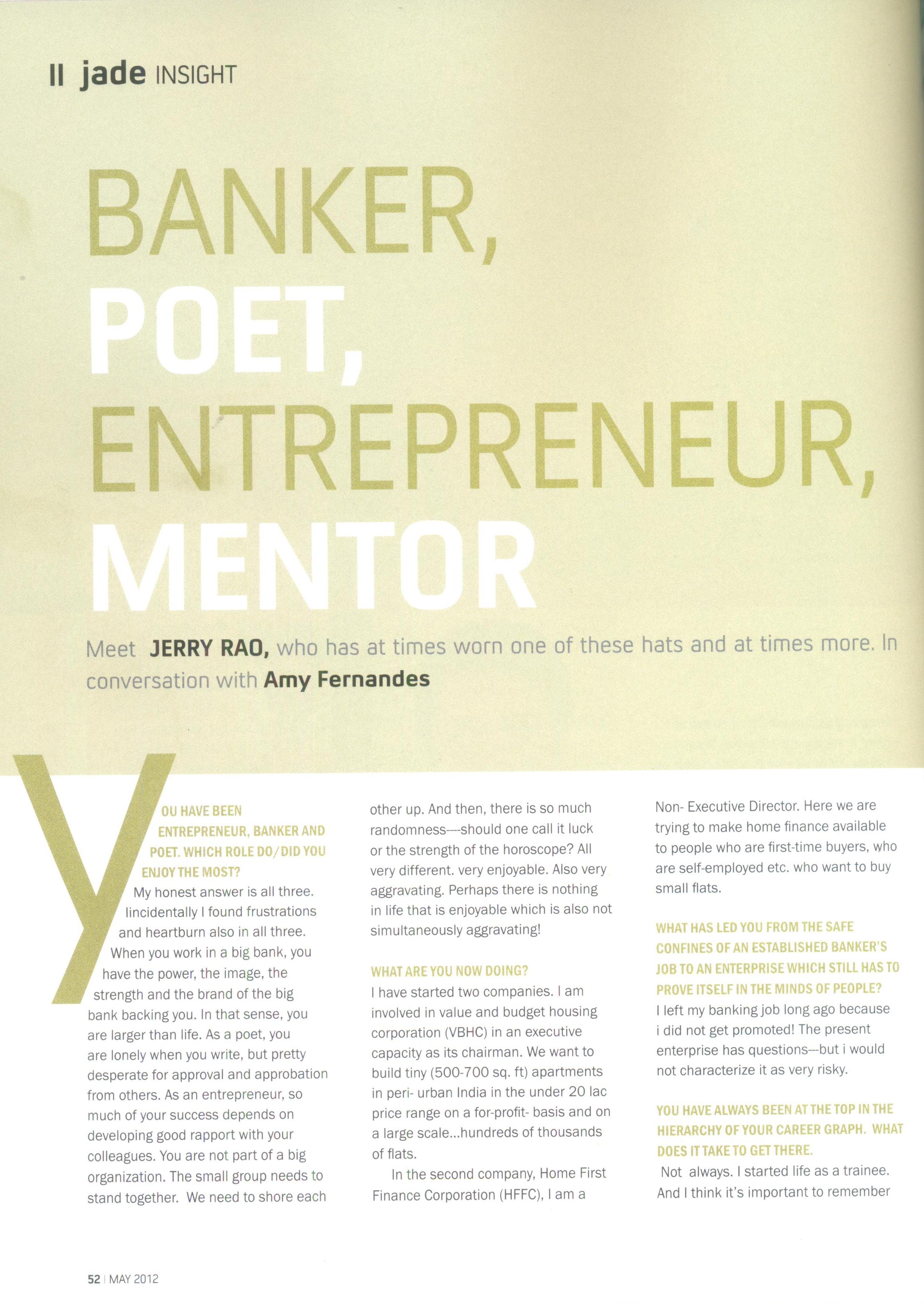 Jerry Rao conversation with Amy Fernandes